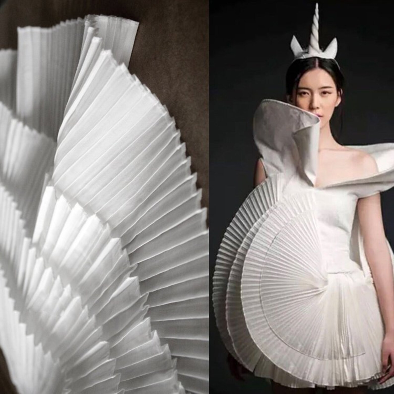 White Big Organ Ruffle Wavy Fabric Lace Dress Accessories - Etsy Canada