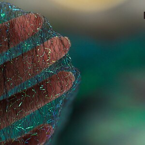 Colorful Crystal Yarn Netting Fabric Iridescence Net Yarn Polyester ...