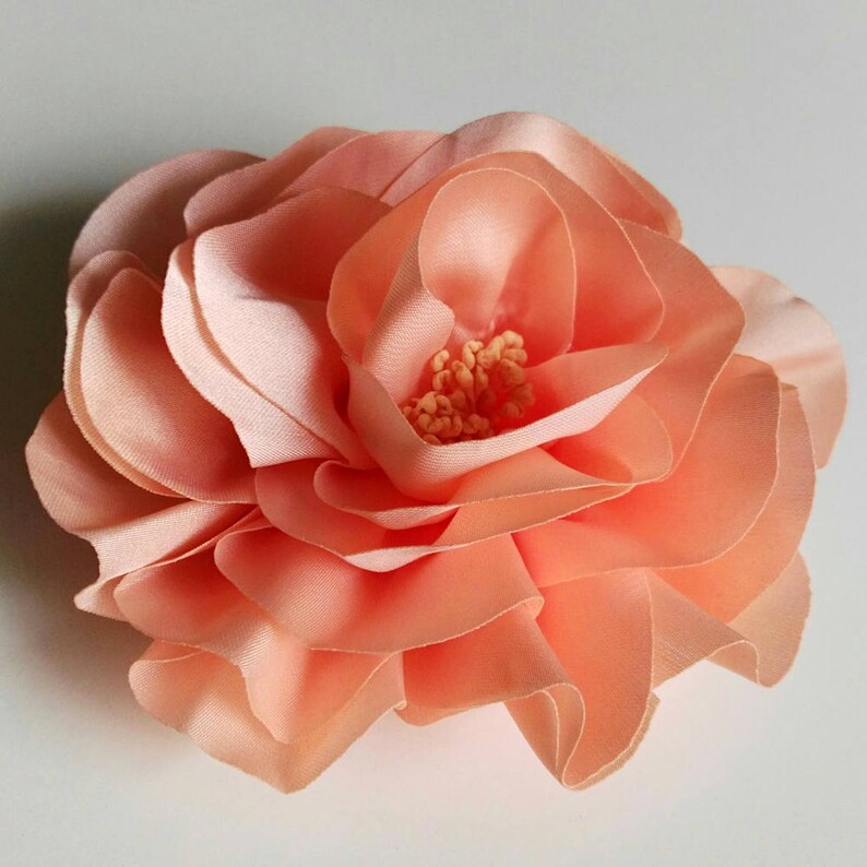 Satin Rosettes Adorable Rose Fabric Flowers Silk Appliques | Etsy