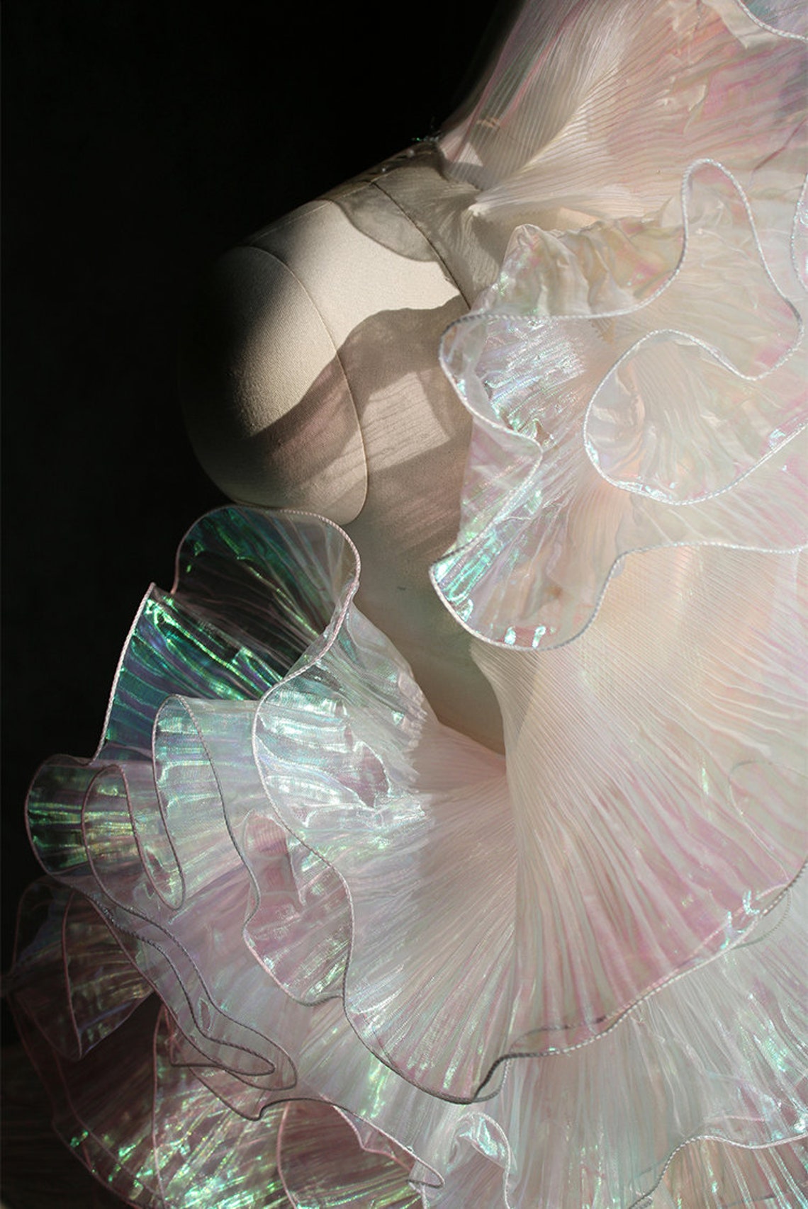 Flounced Ruffled Symphony Transparent Fabric - Etsy