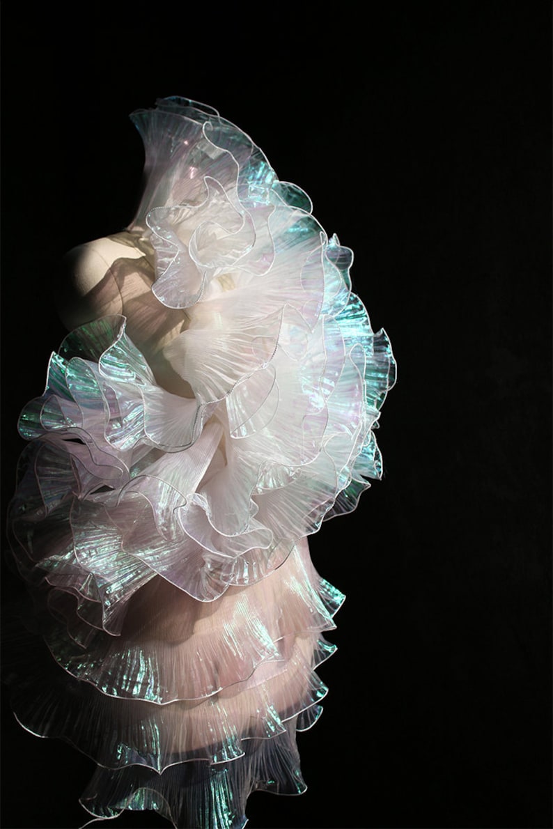 Flounced Ruffled Symphony Transparent Fabric - Etsy Canada