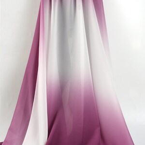 Gradient Translucent Soft Breathable Drape Chiffon Polyester Fabric - Etsy