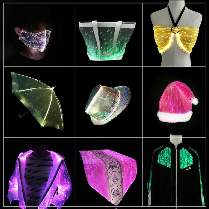 Starry Luminous Optical Fiber Textile Leds Fabric Technology - Etsy