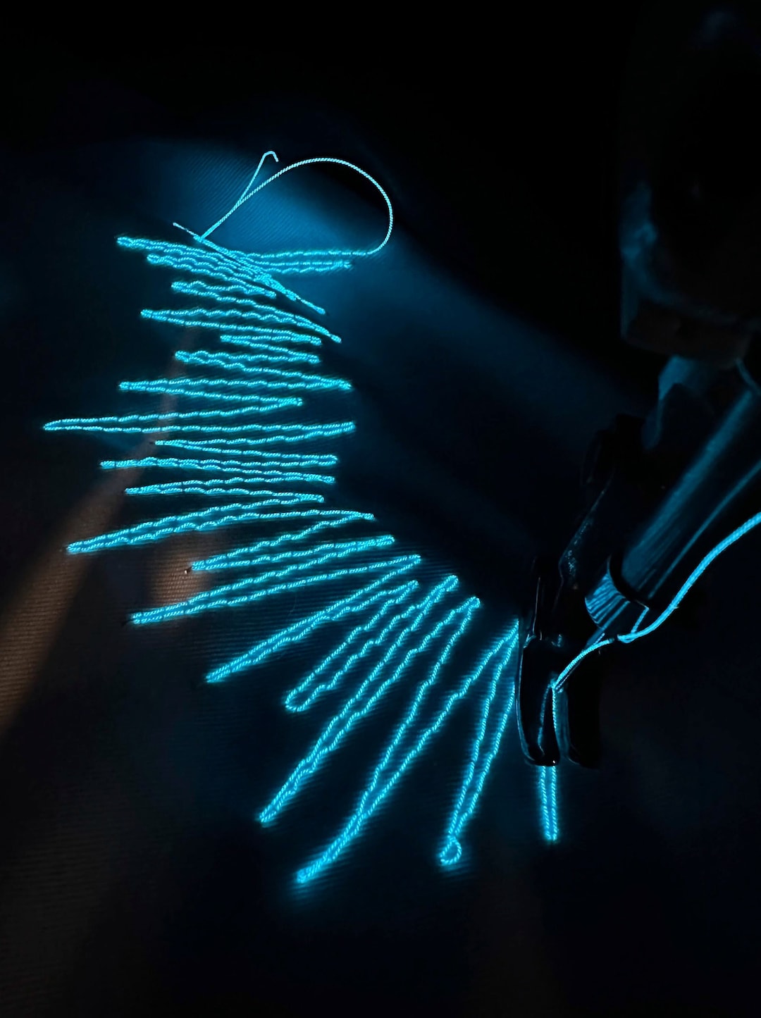 Electroluminescent Luminous Weaving Sewing Embroidery Thread 0.3mm | 0 ...