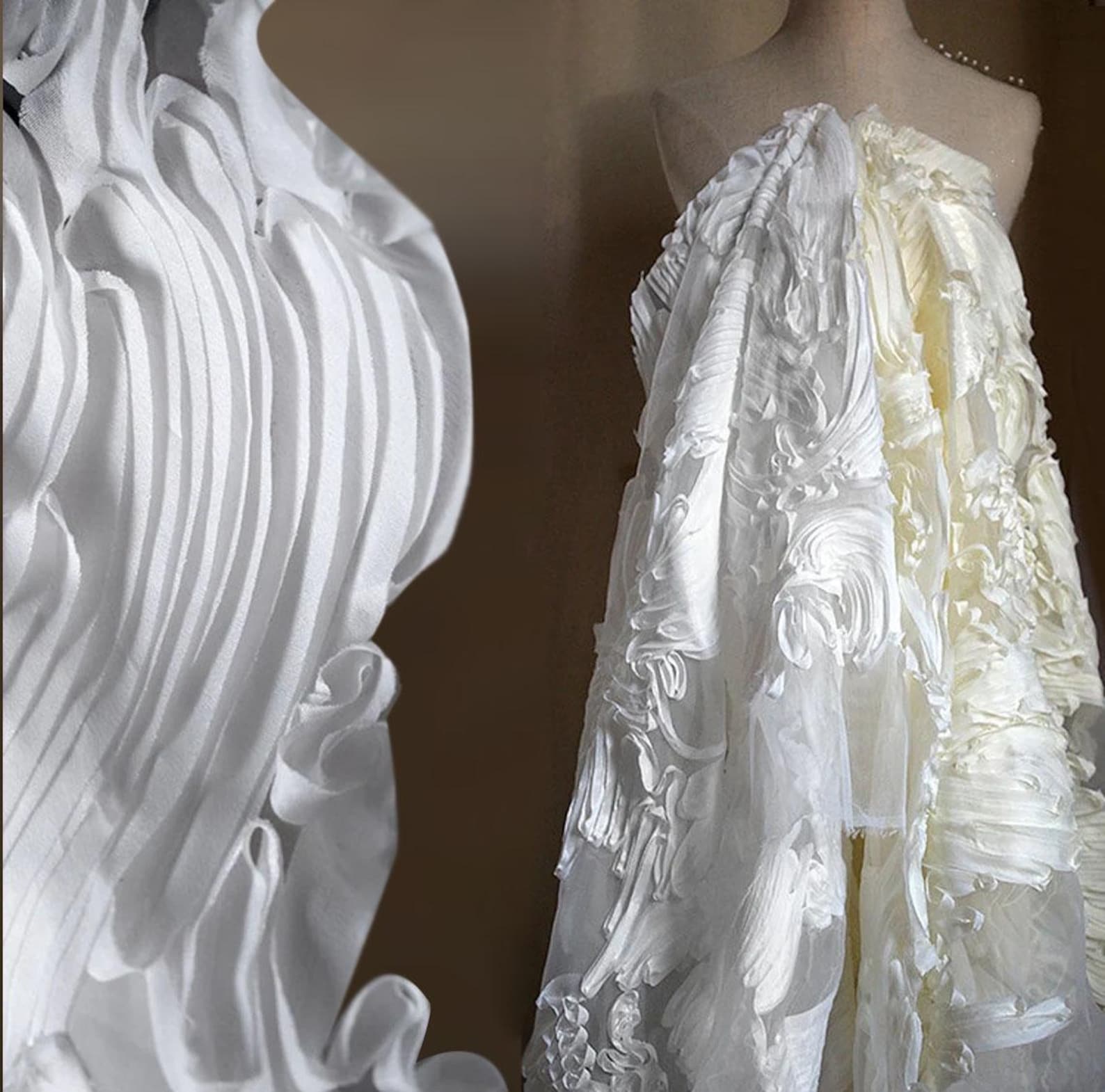 Layered Mesh Fabric for Lyrical Dance, Couture Gowns, Costume Design ...