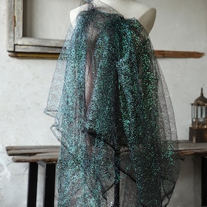 Colorful Crystal Yarn Netting Fabric Iridescence Net Yarn Polyester ...