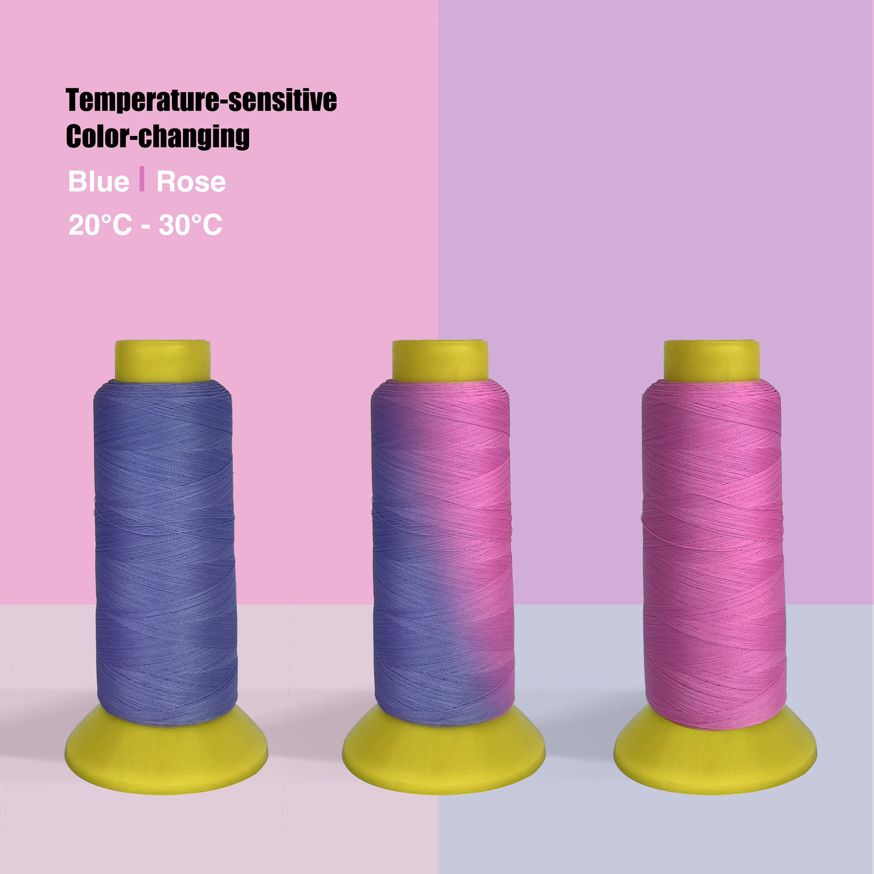 6 Colors Thermochromic Cotton Thread Color-changing Temperature ...