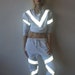 High Visibility Silver Reflective Special Fabric Night Strong Light ...