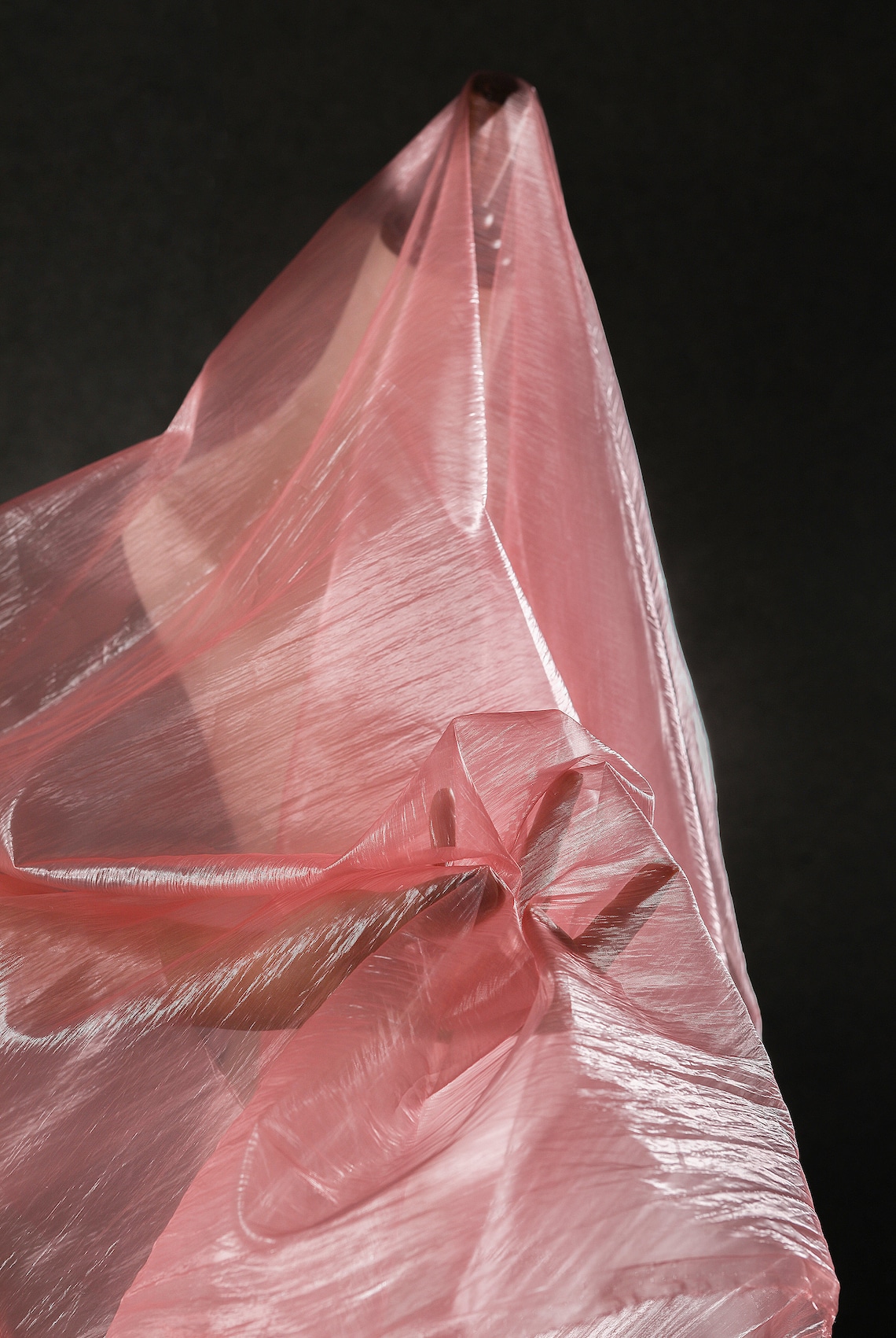 Pink Polyamide See-through Crepe Fabric - Etsy