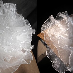 Flounced Ruffled Symphony Transparent Fabric - Etsy
