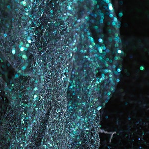 Colorful Crystal Yarn Netting Fabric Iridescence Net Yarn Polyester ...