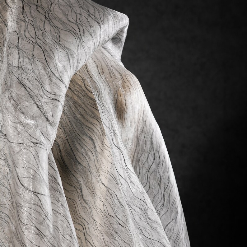 Laminated Thread See-through Organza Fabric 1/2 Yard - Etsy