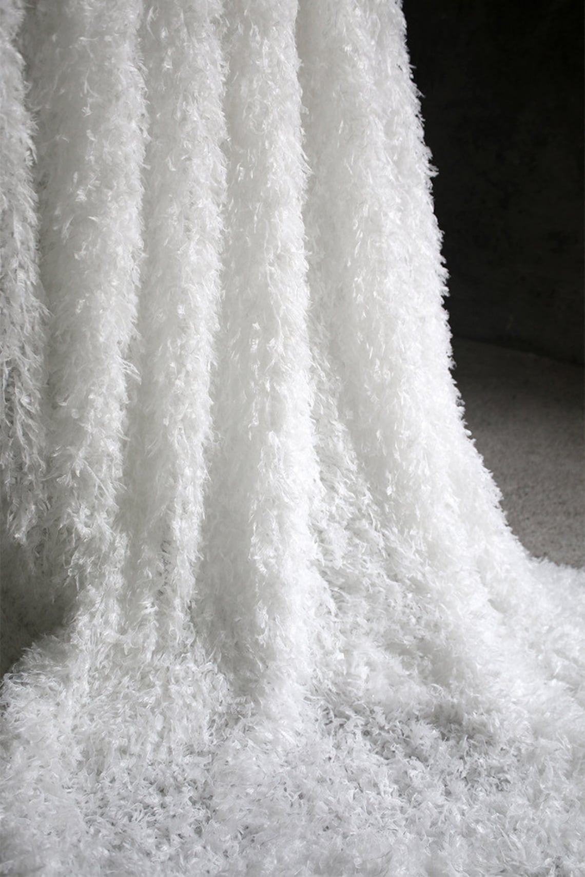 Tassel Feather Puffer Autumn and Winter Fringe Woollen - Etsy