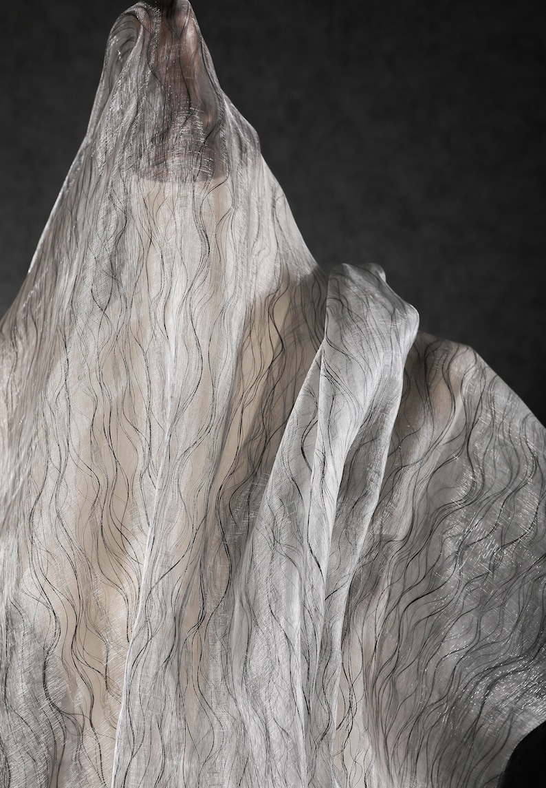 Laminated Thread See-through Organza Fabric 1/2 Yard | Etsy