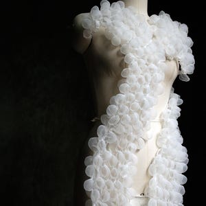 Four Colors 3D Bubble Mesh Fabric, Sheer Sculptural Puff Texture, Heat ...
