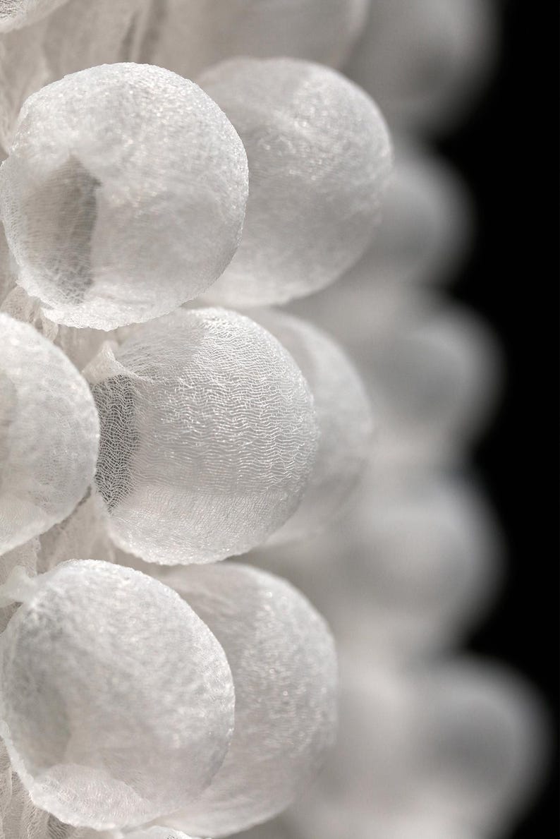 Four Colors 3D Bubble Mesh Fabric, Sheer Sculptural Puff Texture, Heat ...