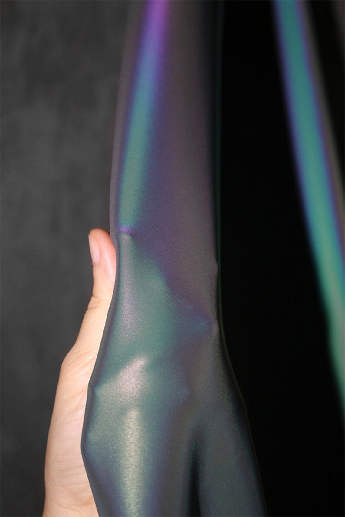 Midnight Rainbow Laser Reflective Material Colorful Gradient | Etsy UK