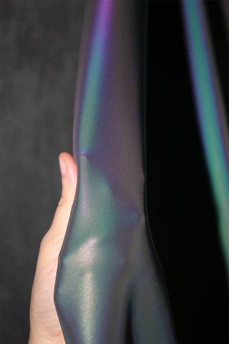 Midnight Rainbow Laser Reflective Material Colorful Gradient - Etsy ...
