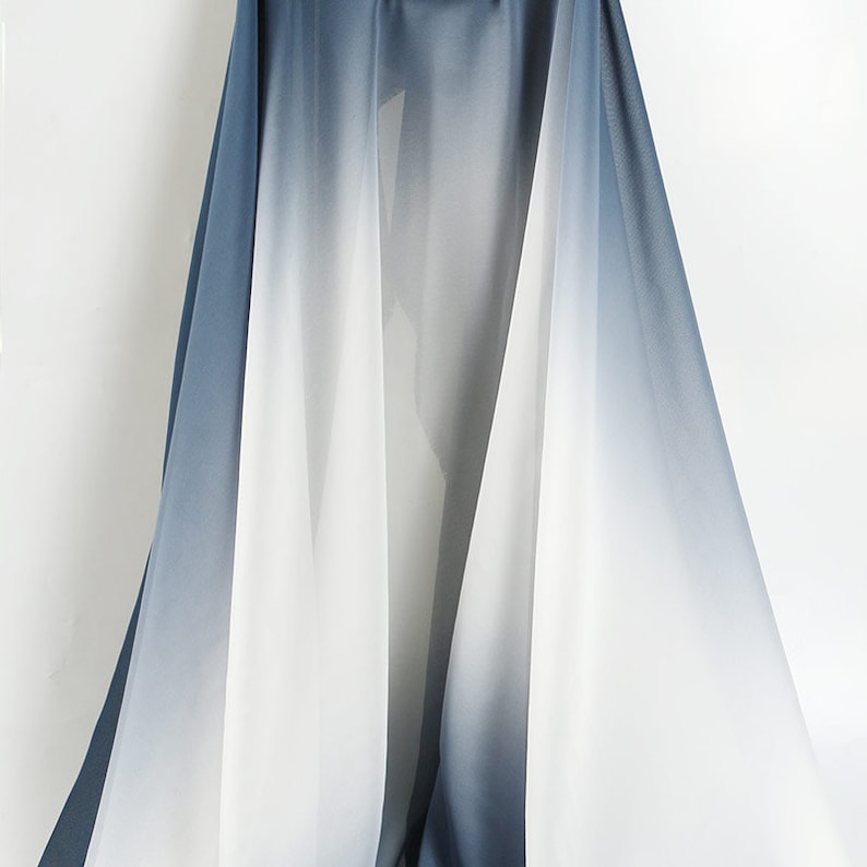 Gradient Translucent Soft Breathable Drape Chiffon Polyester - Etsy