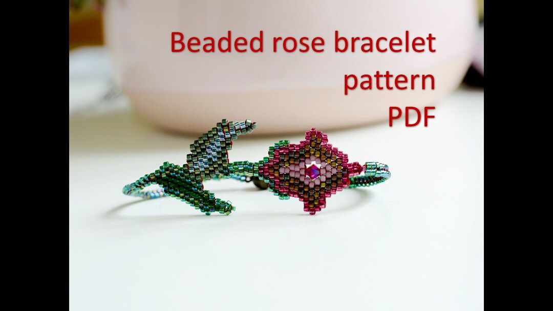 Rose Bracelet Pattern - Etsy