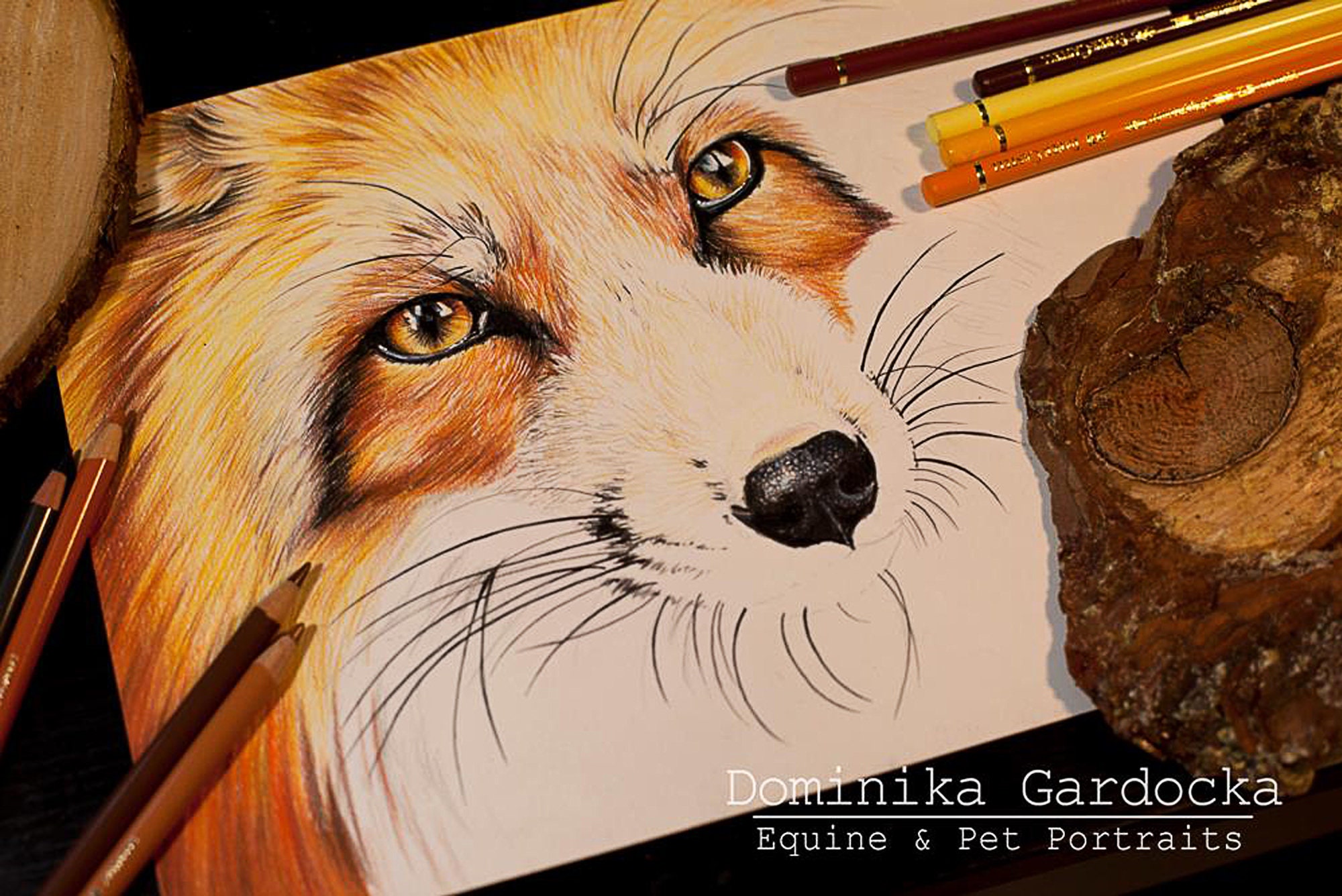 Red Fox Original Drawing - Etsy