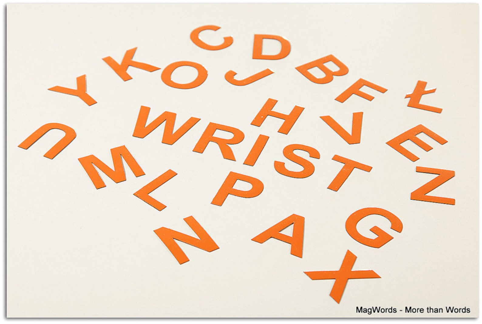 Capital Magnetic Letters for Kindergarten, ORANGE Alphabet for Learning ...