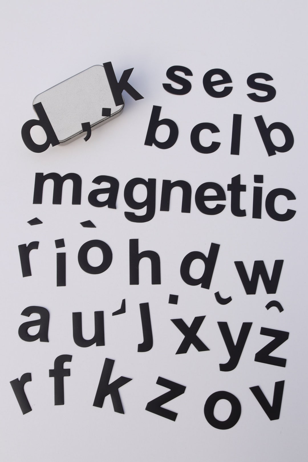Magnetic Letters 2"/5cm - Refrigerator Magnets, Black Alphabet - Etsy