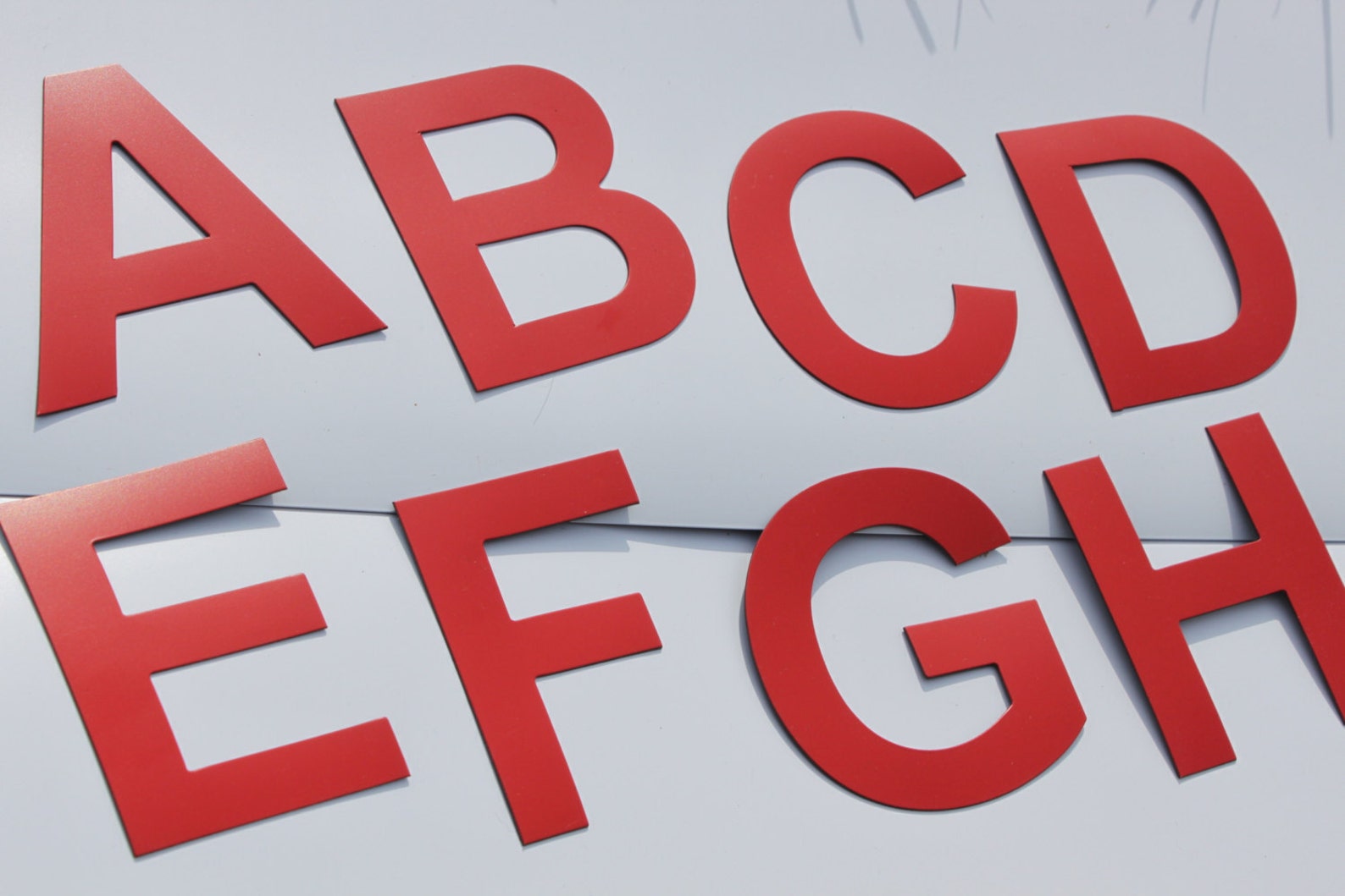 Capital Magnetic 3,2 Inch Letters, RED 8 Cm Alphabet Magwords for ...