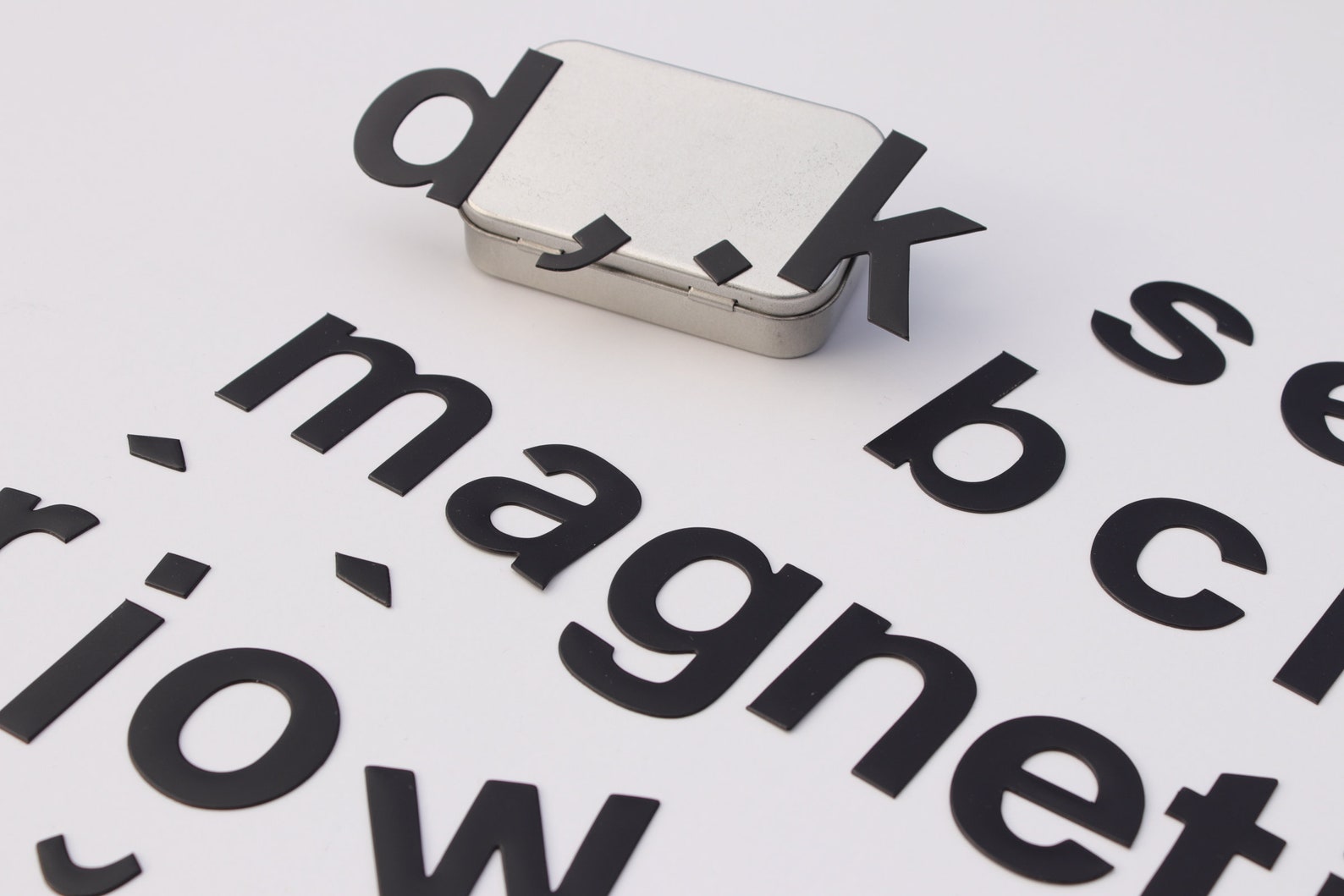 Magnetic Letters 2"/5cm - Refrigerator Magnets, Black Alphabet - Etsy