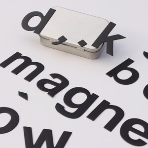 Magnetic Letters 2"/5cm - Refrigerator Magnets, Black Alphabet - Etsy