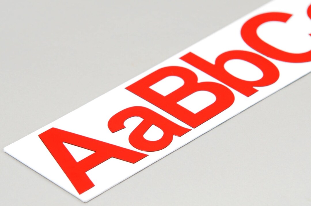 Capital Magnetic 3,2 Inch Letters, RED 8 Cm Alphabet Magwords for ...