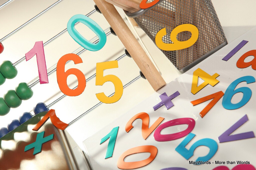 Magnetic Numbers on Fridge, Magnets, MIX of Colors 5 Cm Magnetic Digits ...