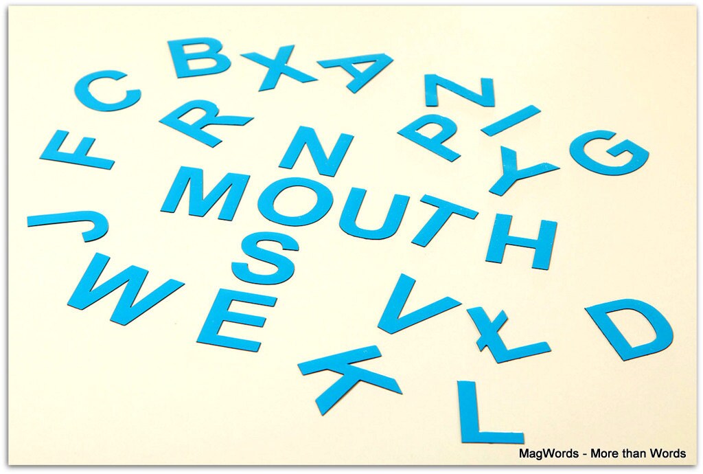Capital Magnetic Letters, BLUE Alphabet for Learning to Read Perfect on ...