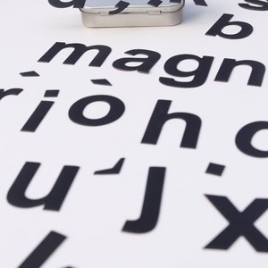 Magnetic Letters 2"/5cm - Refrigerator Magnets, Black Alphabet - Etsy