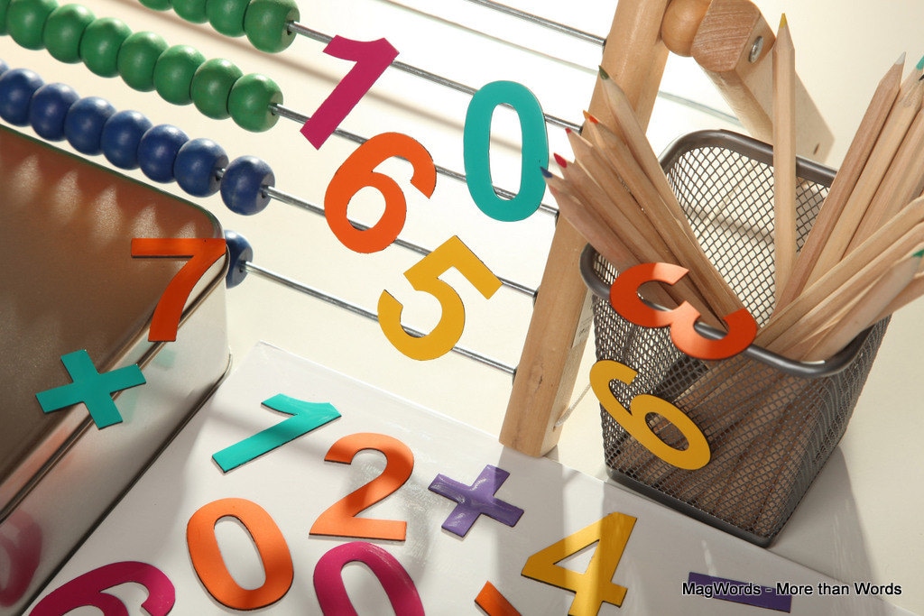 Magnetic Numbers on Fridge, Magnets, MIX of Colors 5 Cm Magnetic Digits ...