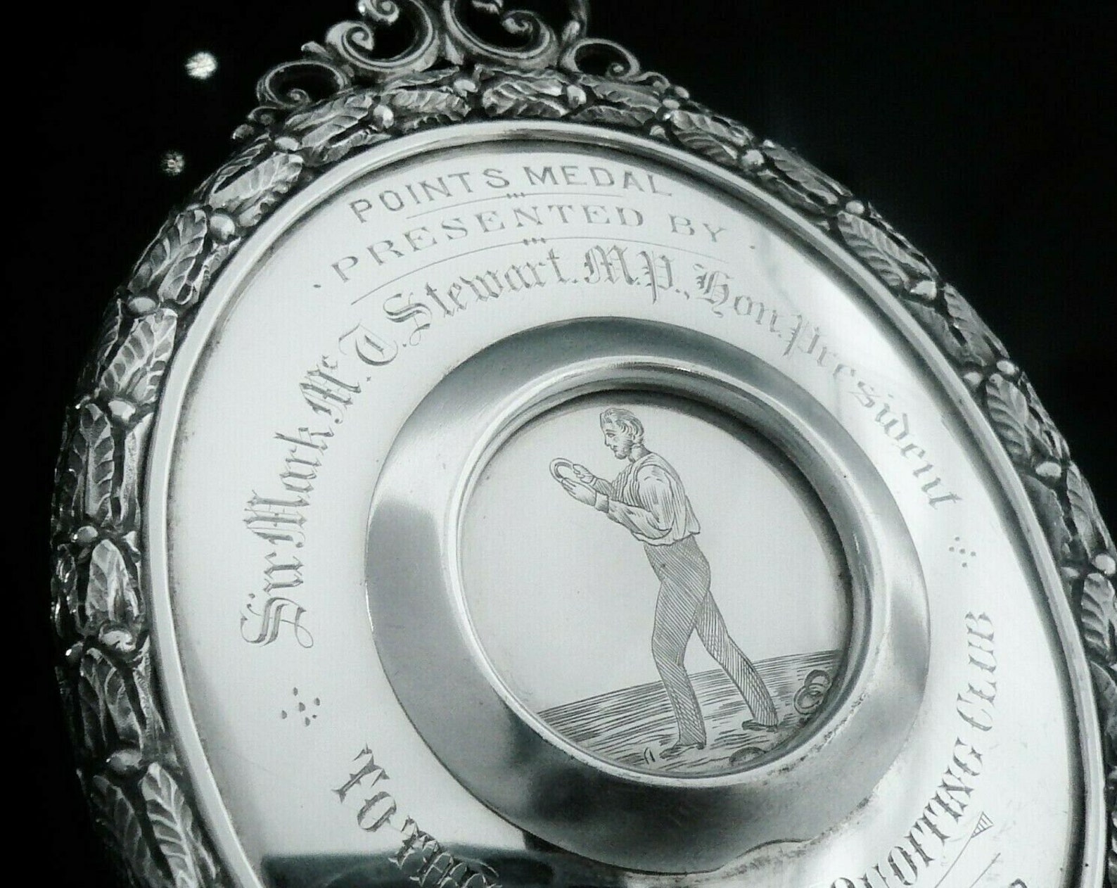 Silver Quoiting Medal, Sterling, Quoits, Scarce, LARGE, Scottish, Sir ...