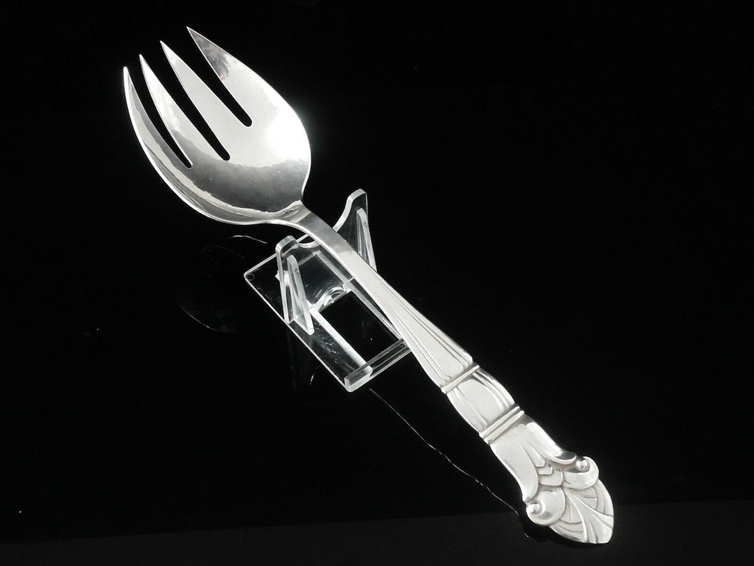 Silver Serving SPORK, Sterling, American, Antique, Large, Cutlery, Arts ...