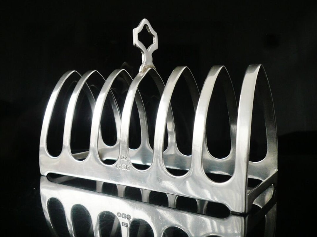 Large Sterling Silver Toast Rack, English, Vintage, Letter, Tableware ...