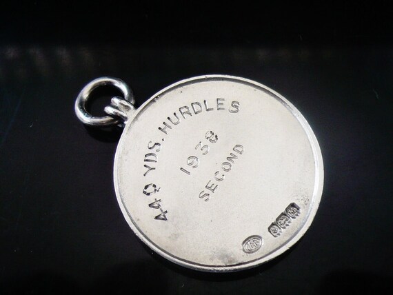 Pocket Watch Fob, Medal, Sterling, Silver, Enamel, Vi… - Gem