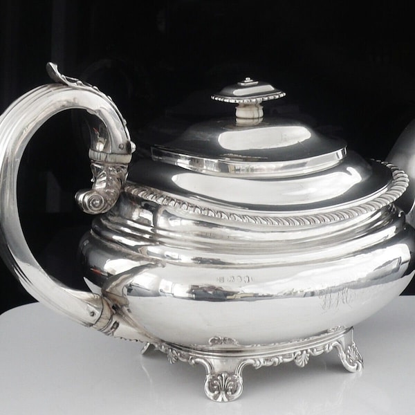 Antique Sterling Silver English Teapots - Etsy