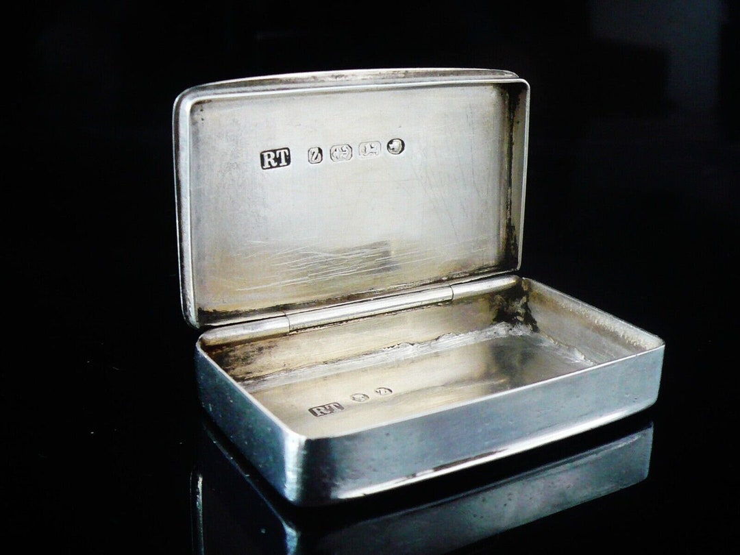Silver Vesta Box, Case, Sterling, Striker, Antique, Matchsafe, Smokers ...