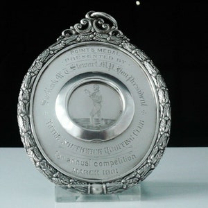 Silver Quoiting Medal, Sterling, Quoits, Scarce, LARGE, Scottish, Sir ...