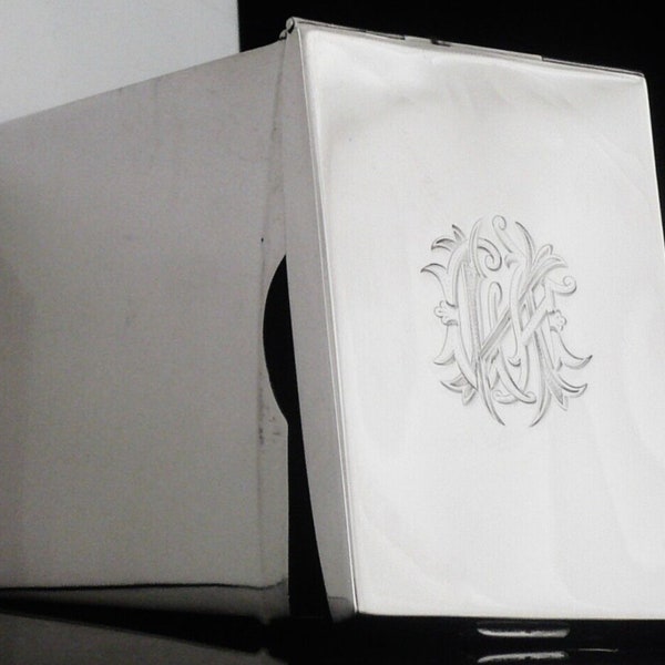 Silver Card Box - Etsy