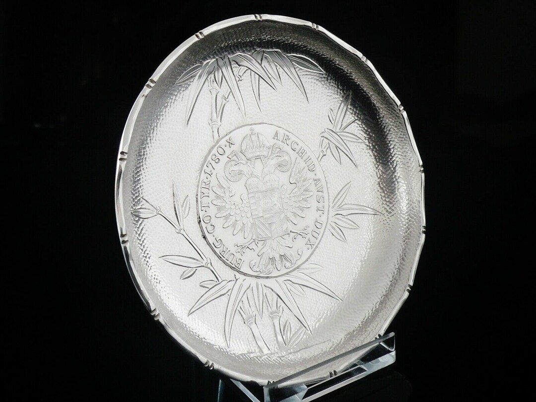 Silver Coin Dish, Chinese Export, Antique, Sterling, Hong Kong, Table ...