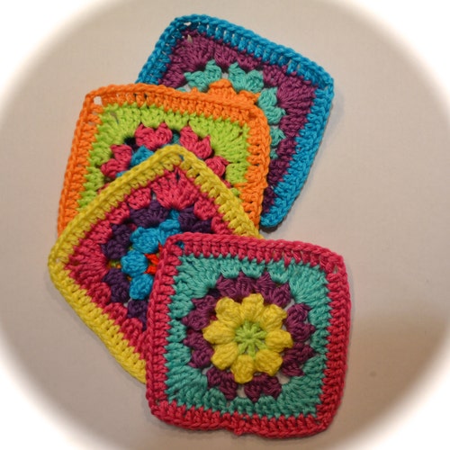 Crochet Pattern Diagonal Granny Square Blanket Granny | Etsy