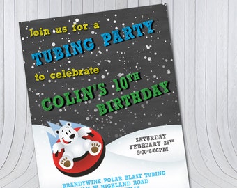 Tubing Party Invitation - Etsy