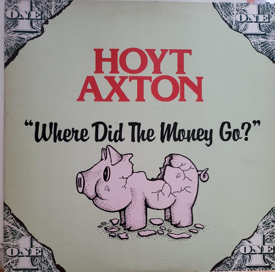Hoyt Axton, Where Did the Money Go?, Vintage Record Album, Country ...
