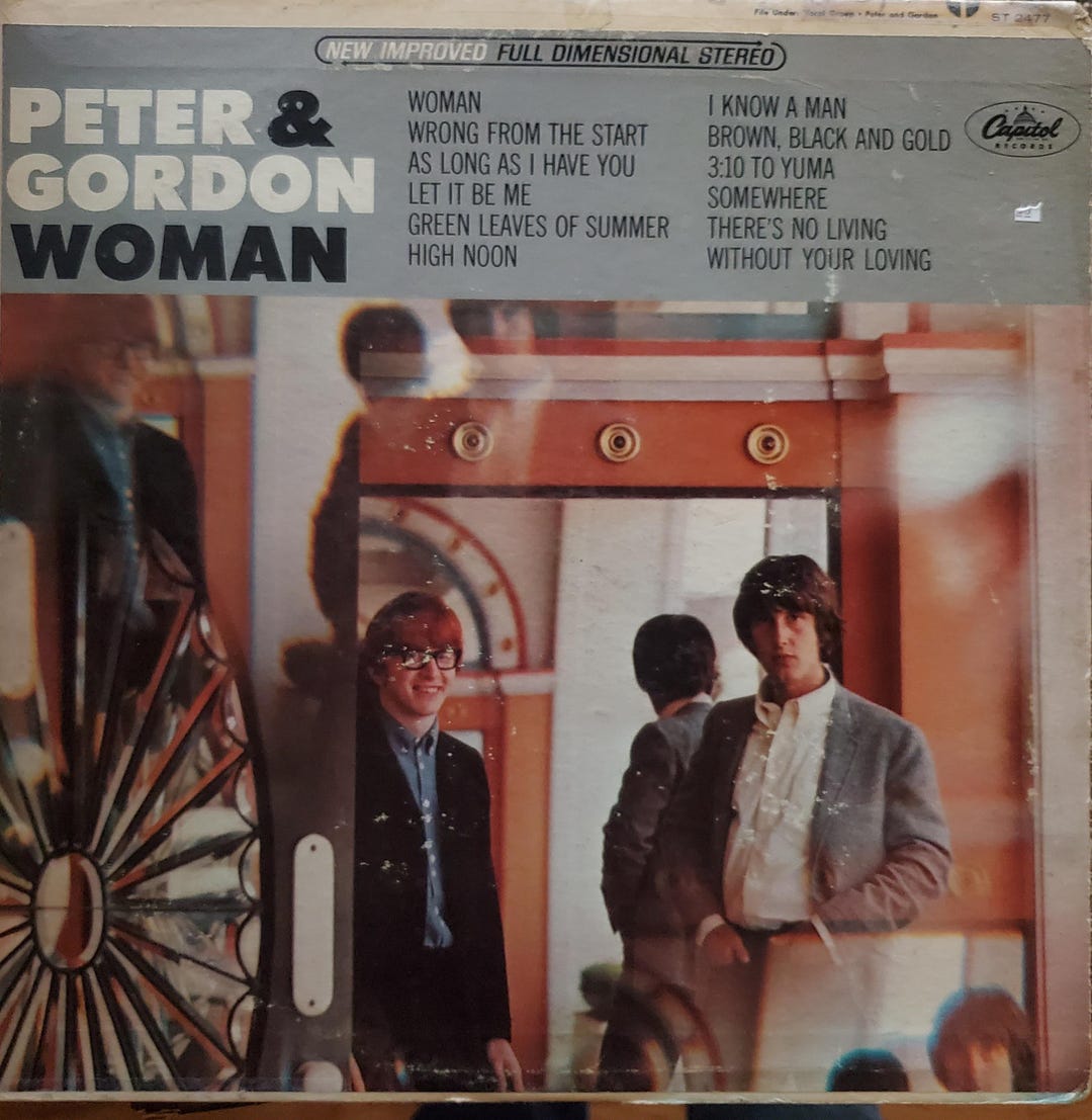 Peter Asher and Gordon Waller, Peter and Gordon, Woman, Vintage Vinyl ...