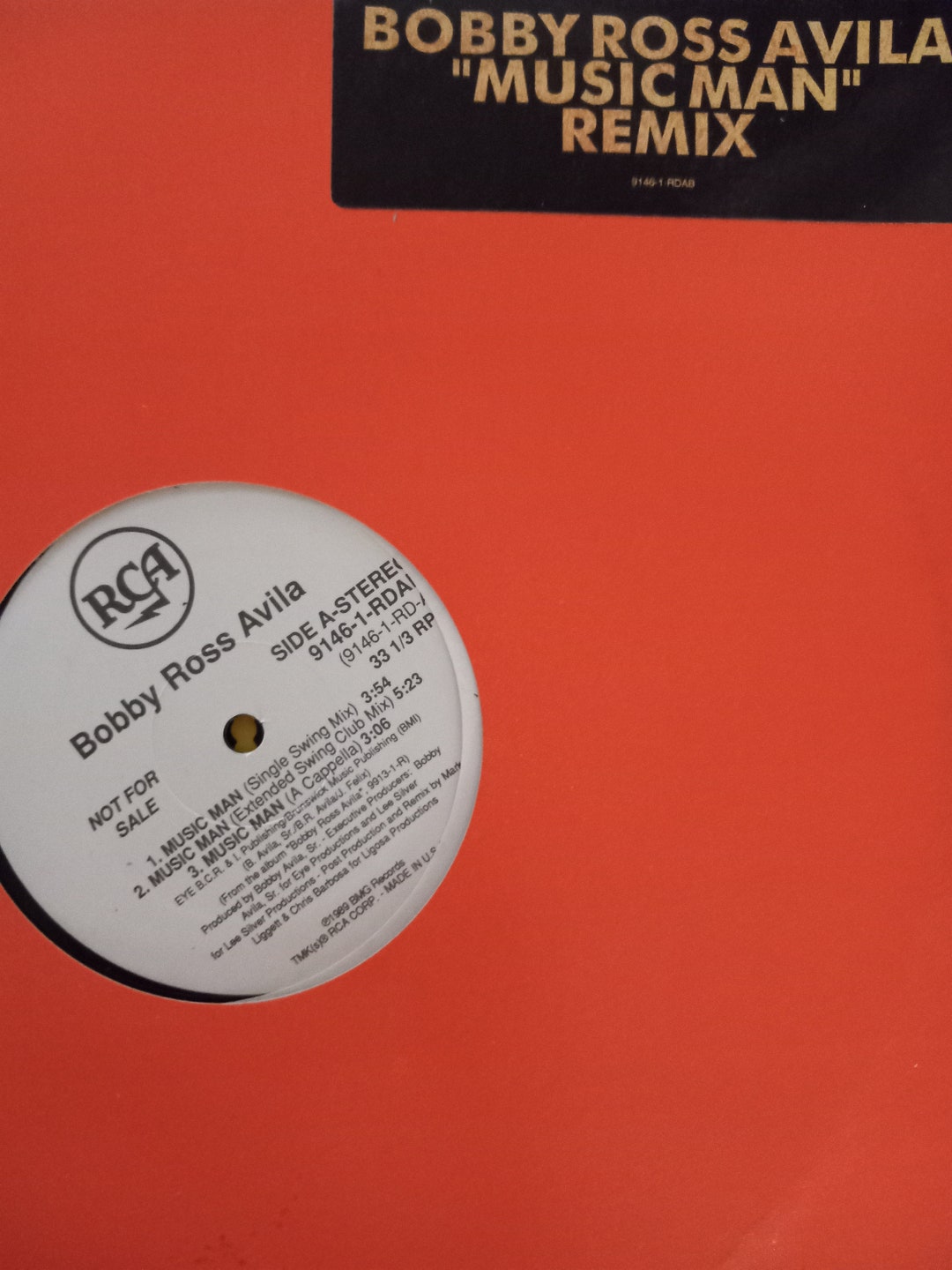 Bobby Ross Avila, Music Man, 12" Single Play Vintage Vinyl Record ...