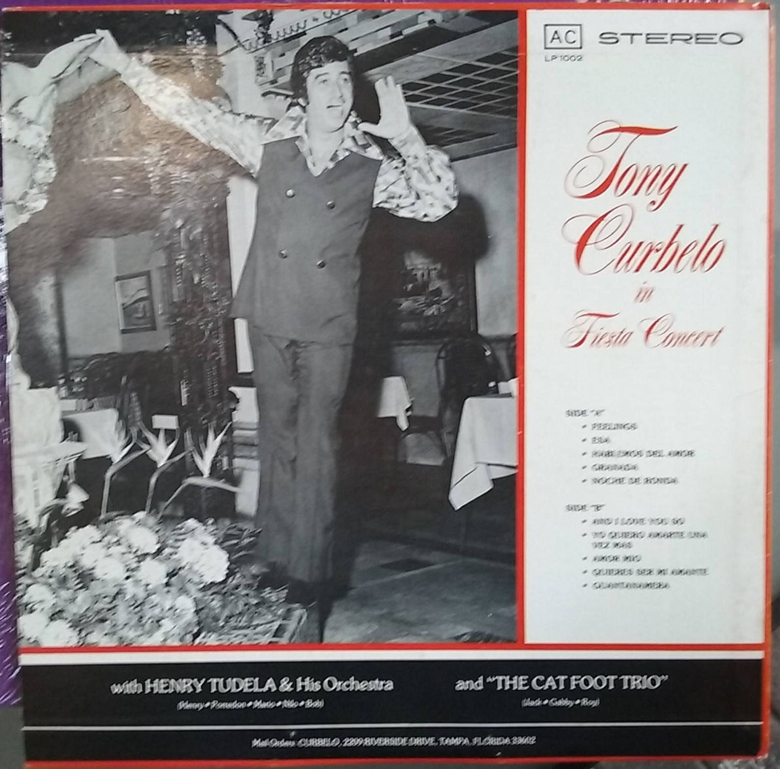 Tony Curbelo in Fiesta Concert Vintage Record Album Vinyl - Etsy